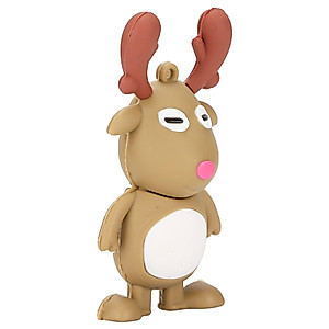 Kafuty-1 Christmas Elk USB Flash Drive,2GB-128GB Memory Stick Storage Thumb Pen Drive,Portable Christmas Novelty USB Flash Drive, for Family,Friends,Students,etc.(32G)