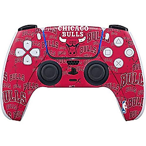 Skinit Decal Gaming Skin Compatible with PS5 Controller - Officially Licensed Chicago Bulls Blast Design