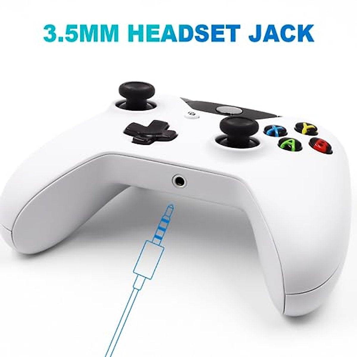 Xbox Controller with 1400mAh Lithium Battery, Xbox One Controller with 2.4GHz Wireless Adapter, Wireless Xbox Controller Compatible with Xbox One, Xbox Series X/S, Xbox One X/S Consoles and PC