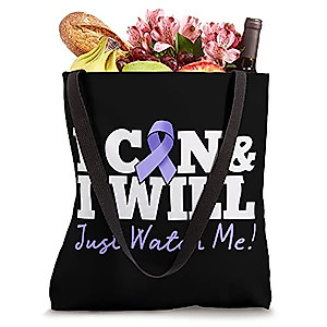 I Can & I Will Beat Cancer Warrior Just Watch Me Tote Bag