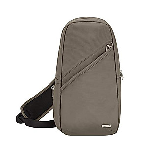 Travelon Anti-theft Classic Sling Bag, Nutmeg