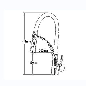 WEITOL Kitchen Sink Faucet for Bar Farmhouse Commercial, Golden Kitchen Faucet, Cold and Hot Water Single Control Mixer Taps, Single Hole Faucet, Spray Head Bubbler Gentle Water Faucet
