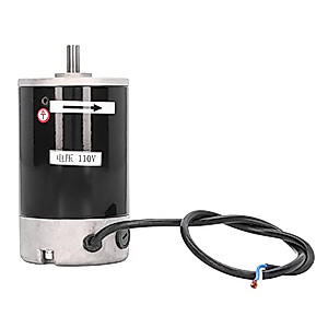 Mini Lathe Motor, 550W Large Power, Maximum Speed 6000RPM Per Minute Large Torsion Low Noise Stable Drive Iron Lathe Machine Motor, for 7x14 CJ18A Lathes(110V)