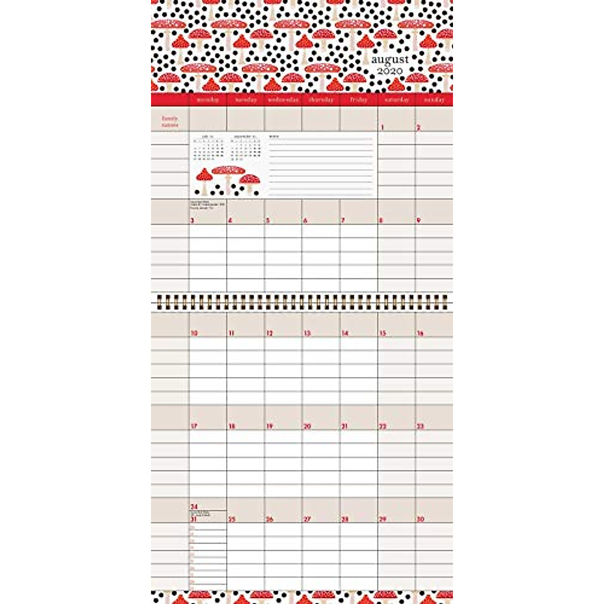 Posh 17-Month 2020-2021 Family Wall Calendar