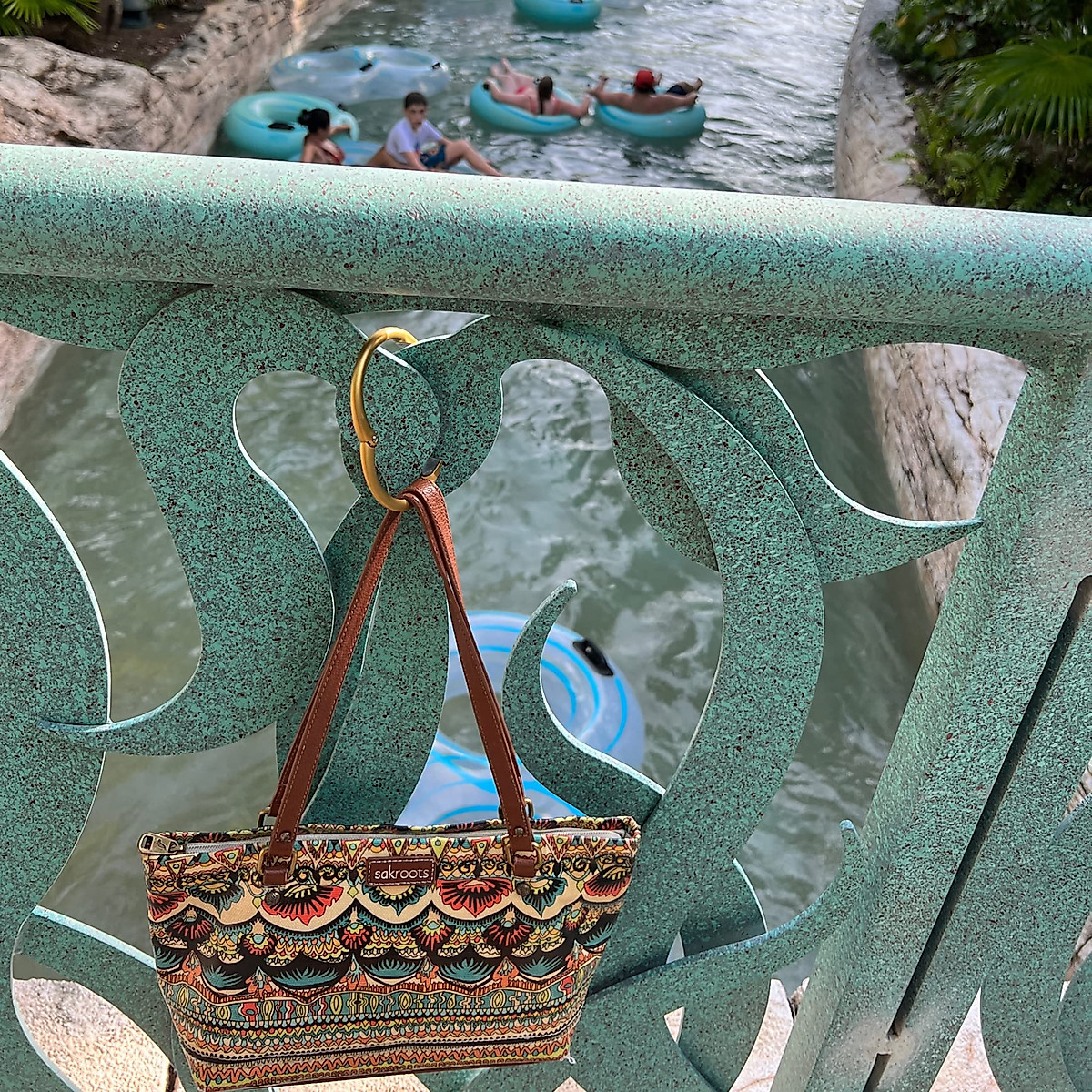 Clipa Bag Hanger – Matte Gold PVD - The Ring That Opens Into a Hook and Hangs in Just 1/2" of Space, Holds 33 lbs., 3 yr. Warranty