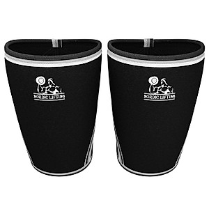 Nordic Lifting Elbow Sleeves (1 Pair) Support & Compression for Weightlifting, Powerlifting, Cross Training & Tennis - 5mm Neoprene Sleeve the Best Brace -Women & Men Black, XL