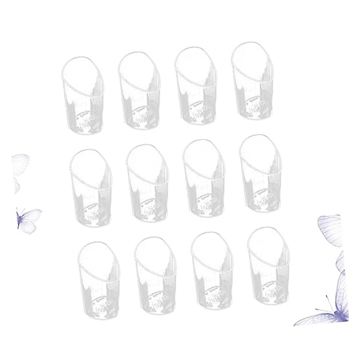 SWOOMEY 25pcs fruit containers clear cake containers clear cups disposable individual cheesecake cups clear dessert pots party Treat Cups plastic cup mousse cup dessert bowl food soup cup