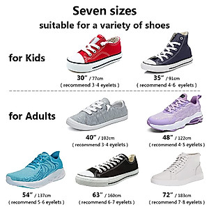 UpUGo 3 Pair Flat Shoe laces, 5/16" Wide Shoelaces for Athletic Running Sneakers Shoes Boot Strings