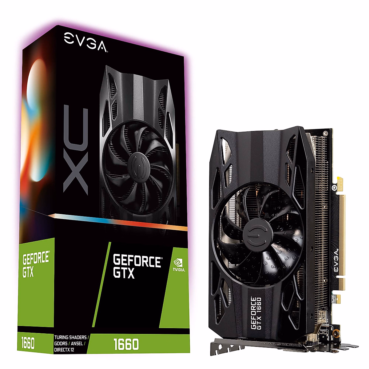 EVGA 06G-P4-1163-KR GeForce Graphics Cards, GTX 1660, XC Gaming