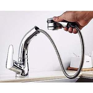 SJQKA Faucet The utility model relates to a retractable kitchen faucet, a hot and cold dish basin, a water tank telescopic faucet, a rotatable lifting and stretching faucet