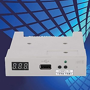 Cuifati USB Floppy Drive,ABS 720KB SFRM72-FU USB SSD Floppy Drive Emulator with 720K Floppy Drive,USB External Floppy Disk Drive Portable FDD USB Drive,Plug and Play for Laptop Desktop PC
