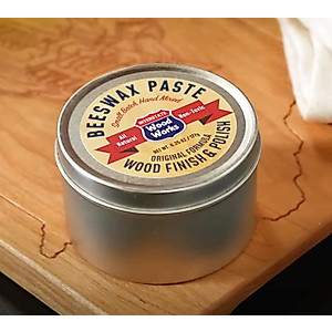 Interstate WoodWorks Beeswax Paste Wood Finish & Polish - 6.25 oz.- Cutting Board Sealer - Made in America