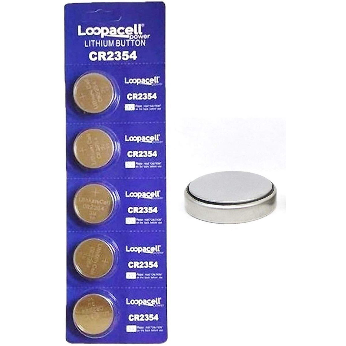 LOOPACELL 5 New CR2354 2354 CR 2354 3V Lithium Coin Cell Batteries