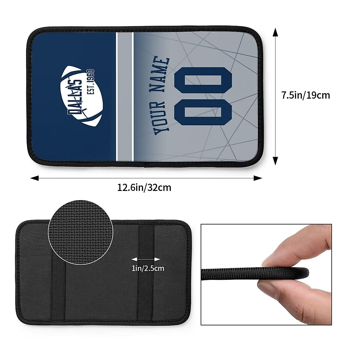 Custom Car Armrest Cover,Car Console Cover Car Accessories,Car Interior Accessories Fit for Most Car