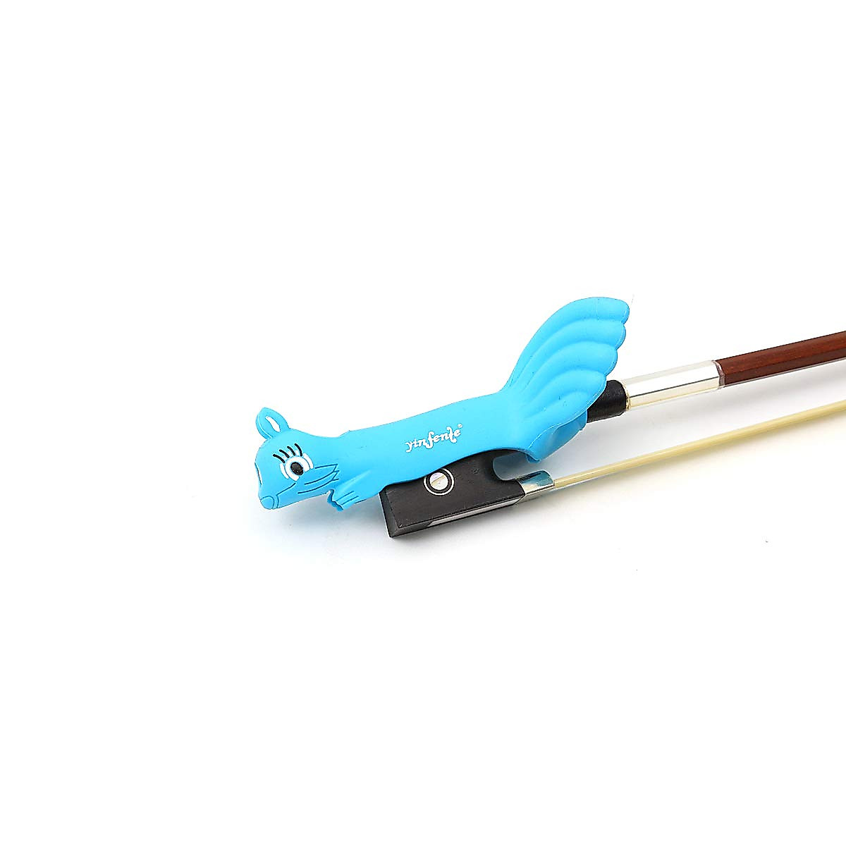 Yinfente 1pc Hold Violin Bow Holder Hold Violin/Viola Bow Teaching Aid Violin Bow Grip Learn Violin Beginner Corrector Bow Straightener Soft protect finger