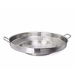 Barton Comal Concave 23" X 5" Stainless Steel Outdoor Para Carnitas Taco Disco Cocinar Plancha Griddle Tortillas Stir Fry Wok