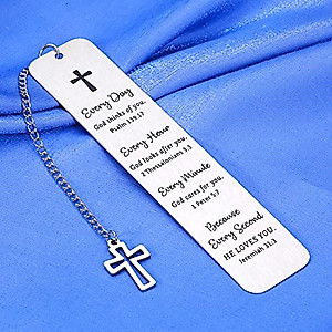 Christian Gifts for Women Men Bible Verse Bookmarks for Book Lovers Religious Gifts for Women Friends Inspirational Gifts for Women Stocking Stuffers for Teens Baptism Gifts for Boys Girls Kids