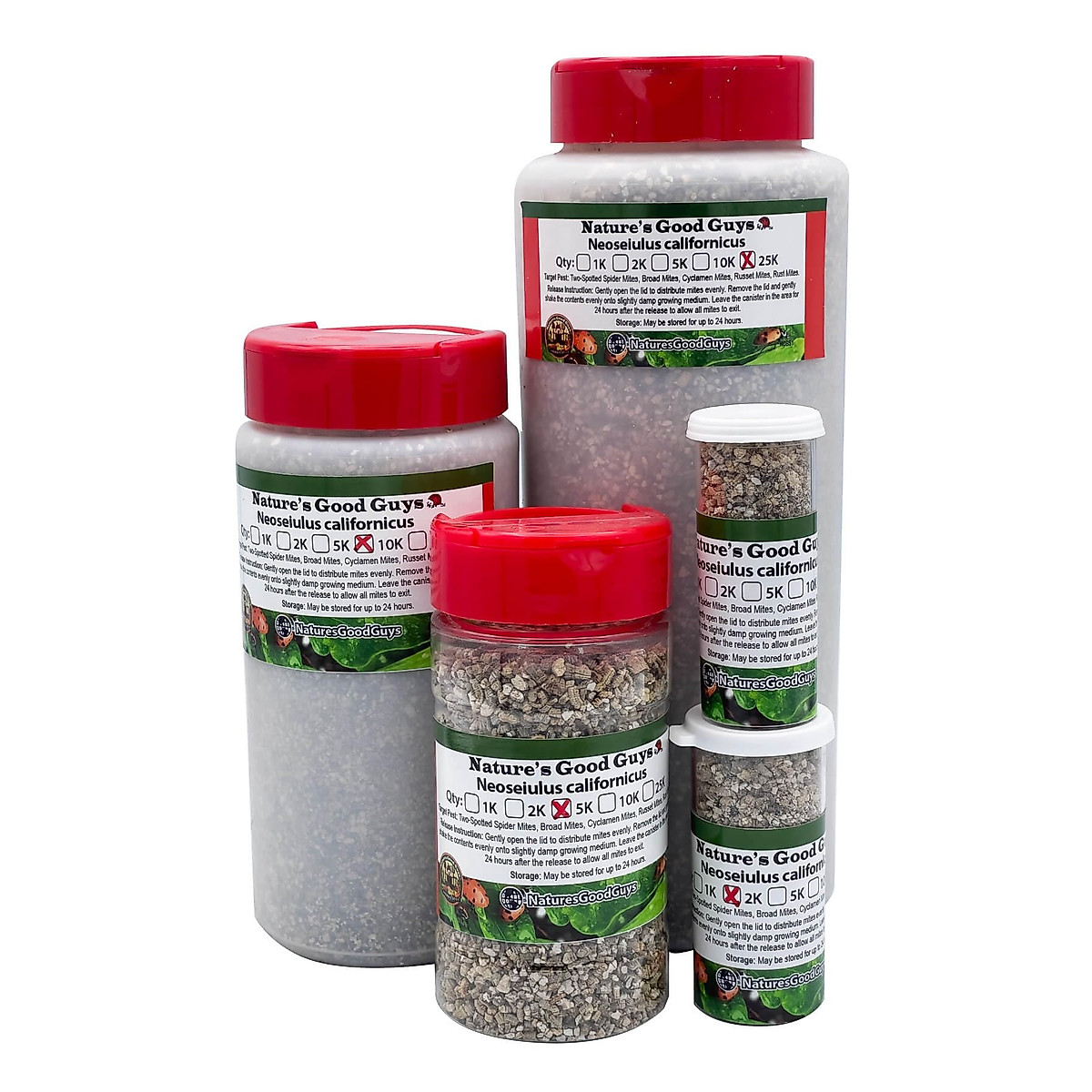 2,000 Live Adult Predatory Mites - Neoseiulus (Amblyseius) Californicus a Predatory Mite Specie for Spider Mite Control - Ships Next Business Day!l