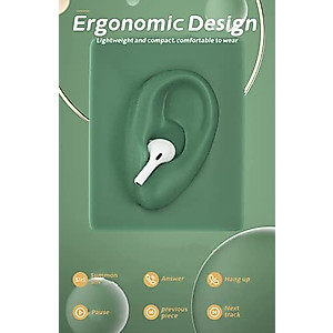 PIVADA Wireless Earbuds, Air Pro Bluetooth 5.3 Headphones 30H Playtime Charging Case, IPX7 Waterproof Earphones with Mic for Android iOS Cell Phone Computer Laptop Sports