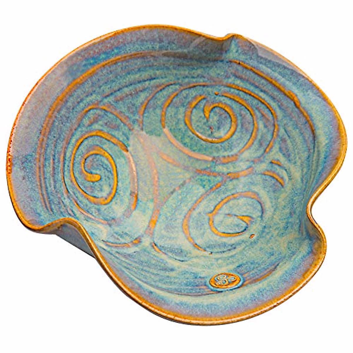 Castle Arch Pottery Newgrange Bowl Hand-Glazed, Handmade In Ireland, With Ancient Celtic Symbol, Irish Gifts 7 Inches Diameter 2 Inches Height 250 ML (Small)