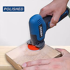 HERZO Cordless Mini Cutter (50mm), 7.2V Lithium Brushless Mini Angle Grinder for Cutting, Grinding,Polishing…