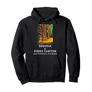 Sequoia and Kings Canyon National Parks California Camping Pullover Hoodie