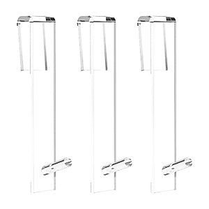 Shower Hook, Acrylic Shower Towel Hook Over Door Hooks for Bathroom Shower Door Hook for Frameless Glass Shower Door No Drilling Required Shower Accessories for Hanging Bath Towels,Clothes