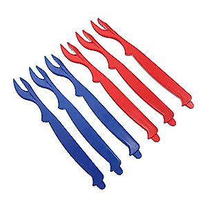 Hemoton Seafood Opener Tools Seafood Opener Tool 6Pcs Seafood Crackers Picks Tools Set Easy Opener Shellfish Sheller Knife for Lobster Crab Prawns Crawfish Shrimp Prawn Crab Tools