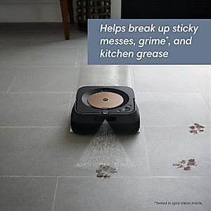 iRobot Braava jet m6 (6012) Ultimate Robot Mop- Wi-Fi Connected, Precision Jet Spray, Smart Mapping, Works with Alexa, Ideal for Multiple Rooms, Recharges and Resumes, Black