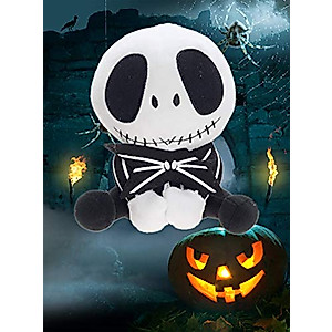 Nightmare Before Christmas Jack Skellington Plush Doll-Pumpkin King Plush Stuffed Lovely Baby Dolls (Sit Posture)