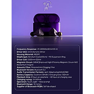 Moondrop Sparks TWS True Wireless Stereo Bluetooth 5.2 APTX Sport Dynamic in-Ear Earphone (Black)