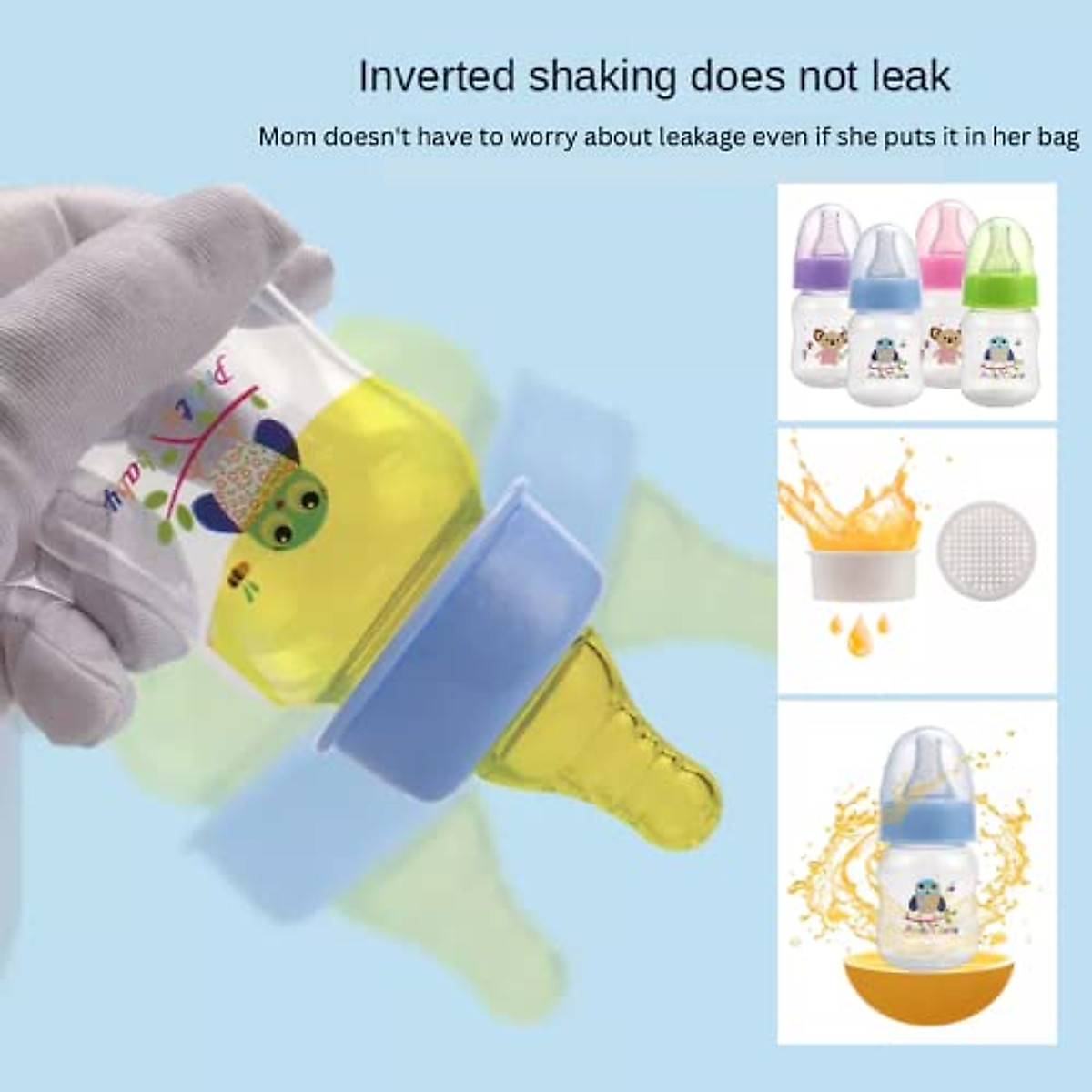 4 Pack Anti-Colic Options+ Baby Bottles, Narrow Pretty Baby, 2oz 60ml (XU-VK5O-0KX5)