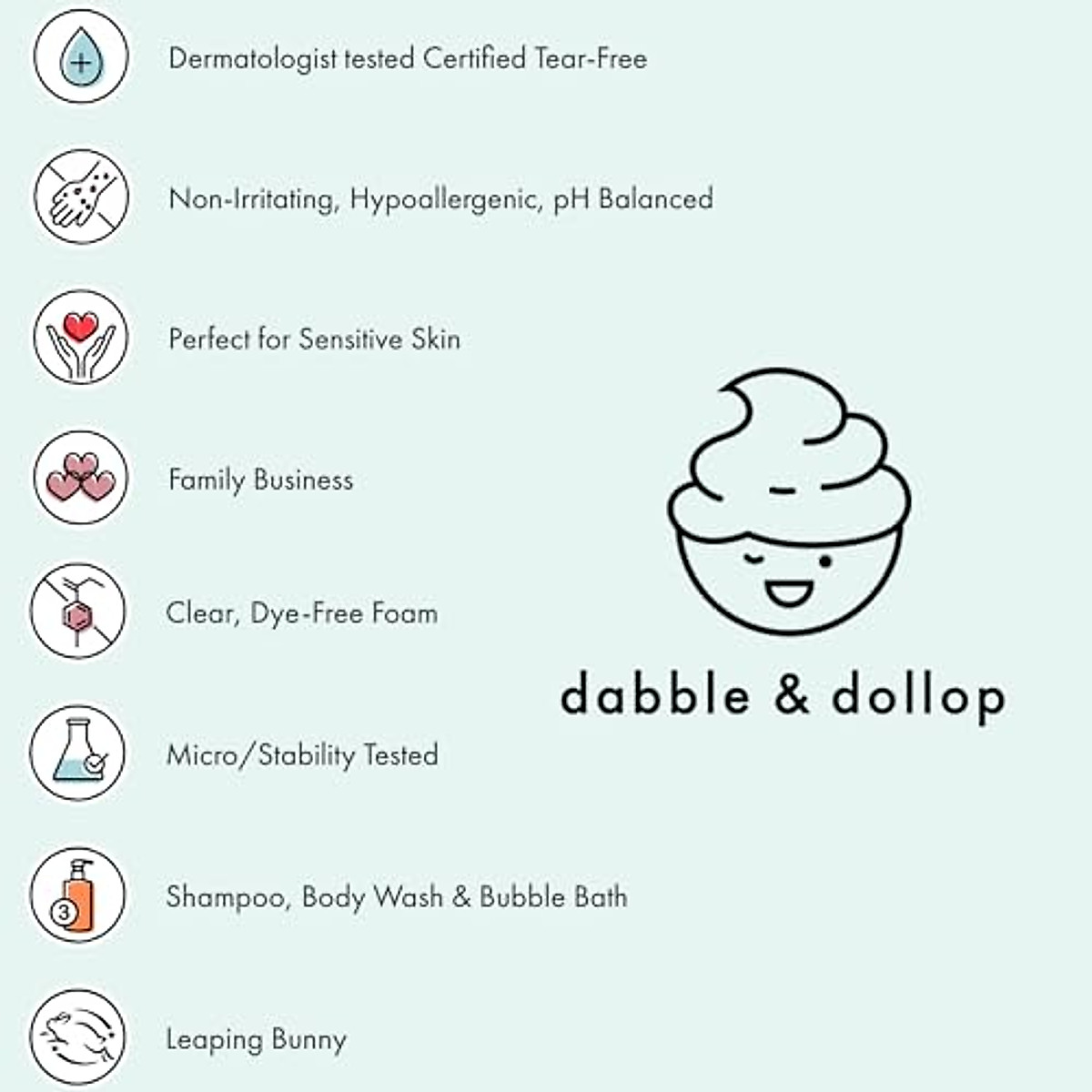 Dabble & Dollop Bath Bombs, 100% Natural Droplets for Kids, Original Scents - USA Made, Moisturizing & Fun Droplets, Paraben & Sulfate Free, Vegan, Gluten-Free (Set of 12)