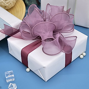 Blavermant Wrapping Paper White Glitter Mini Roll - 17" x 33 ft - Solid Color Paper Perfect for Wedding, Birthday, Christmas, Baby Shower, Valentine's Day