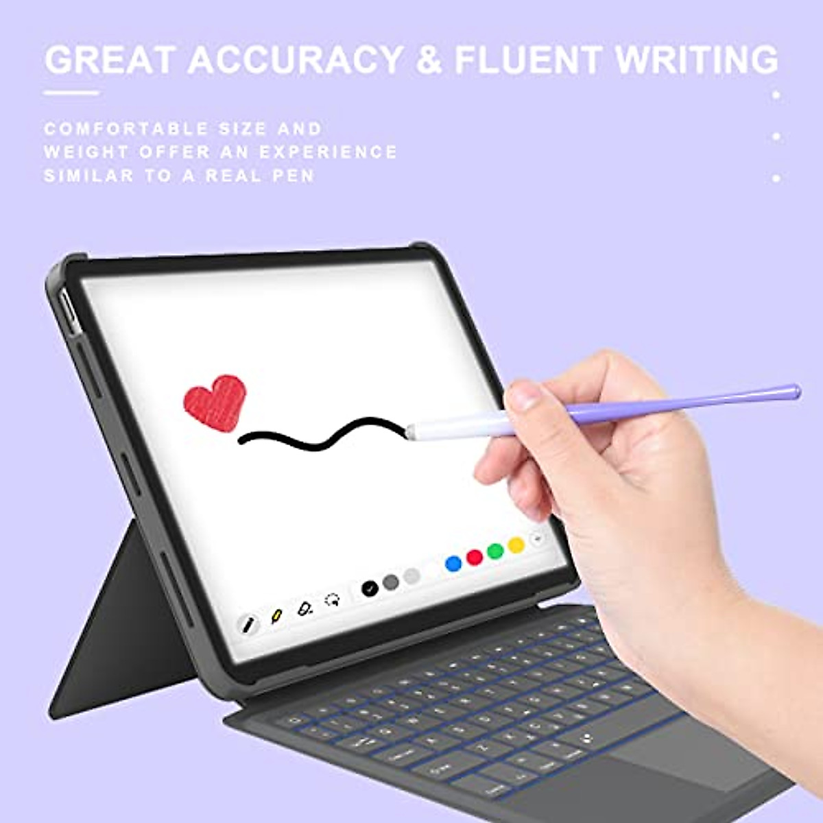 Stylus Pens for Touch Screens, 4 Pack Slim Waist Stylus with 8 Extra Replaceable Tips Compatible with iPad iPhone Tablets Samsung Galaxy All Universal Touch Devices