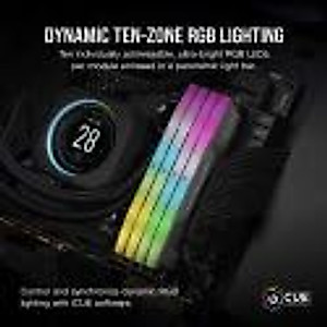 CORSAIR VENGEANCE RGB DDR5 64GB (4x16GB) DDR5 5600MHz CL36 AMD EXPO Intel XMP iCUE Compatible Computer Memory – Gray (CMH64GX5M4B5600Z36)