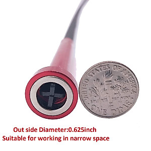 VASTOOLS Flexible Claw Pickup Tool with Magnet, 28", 2-in-1 Magnetic Pickup Tool,4-Finger Claw,Rustless Spring,Versatile