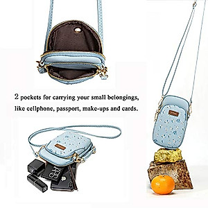 Techcircle Small Crossbody Purse for Girls, PU Leather Cell Phone Wallet Shoulder Bag with Removable Strap for iPhone 12/11/10/8/7, Galaxy Note8/Note9/S9+/S10+/S20 FE, LG Stylo 4/G8/G7/V50, Pink