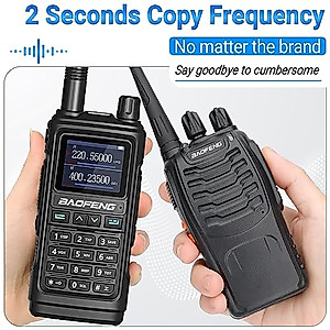 Baofeng Radio UV-5R Upgrade Ham Radio Long Range Two Way Radio UV-17R Walkie Talkies for Adults Dual Band USB Charger 999 Channels VOX with Earpiece,Flashlight Li-ion Battery