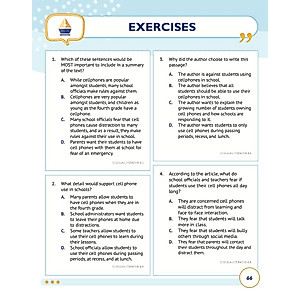 8th Grade Common Core ELA (English Language Arts): Daily Practice Workbook | 300+ Practice Questions and Video Explanations | Common Core State ... Standards Aligned (NGSS) ELA Workbooks)