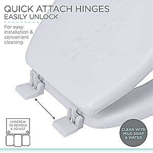 Soft Padded Toilet Seat - Embroidered (styles may vary)