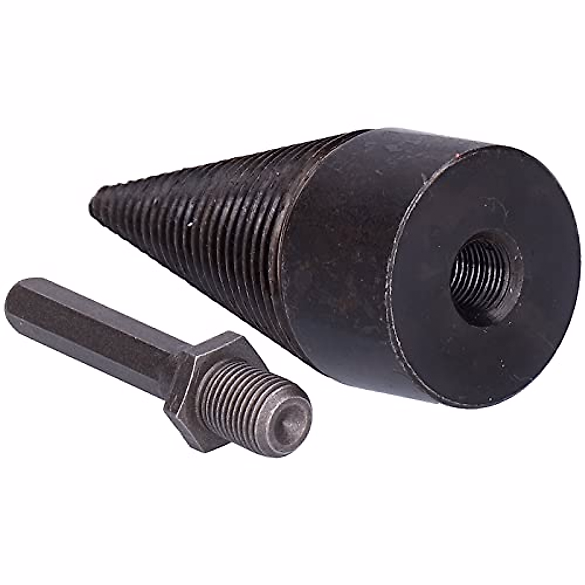 42mm Log Splitter Drill Bit, High‑Speed Wood Splitting Drill, Chopping Tool Steel for Electric Hammer Impact Drill(Hex Shank)