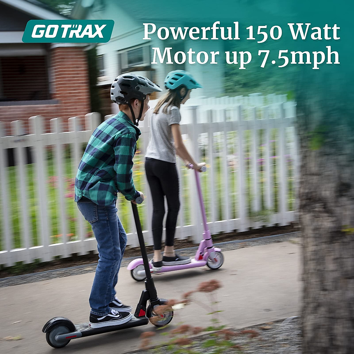 Gotrax GKS Electric Scooter, Kick-Start Boost and Gravity Sensor Kids Electric Scooter, 6" Wheels UL Certificated E Scooter for Kids Age of 6-12 (Green)