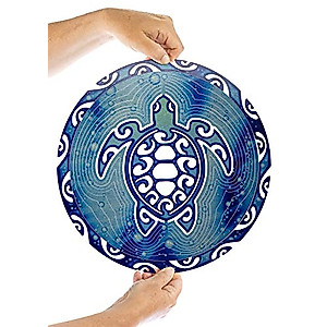 VP Home Tribal Turtle Kinetic Wind Spinners for Yard and Garden Wind Spinner Outdoor Metal Large Hanging Turtle Decor 3D Garden Art Wind Sculpture Spinners Kinetic Art Lawn Ornaments,12 inchW x 15 inchH