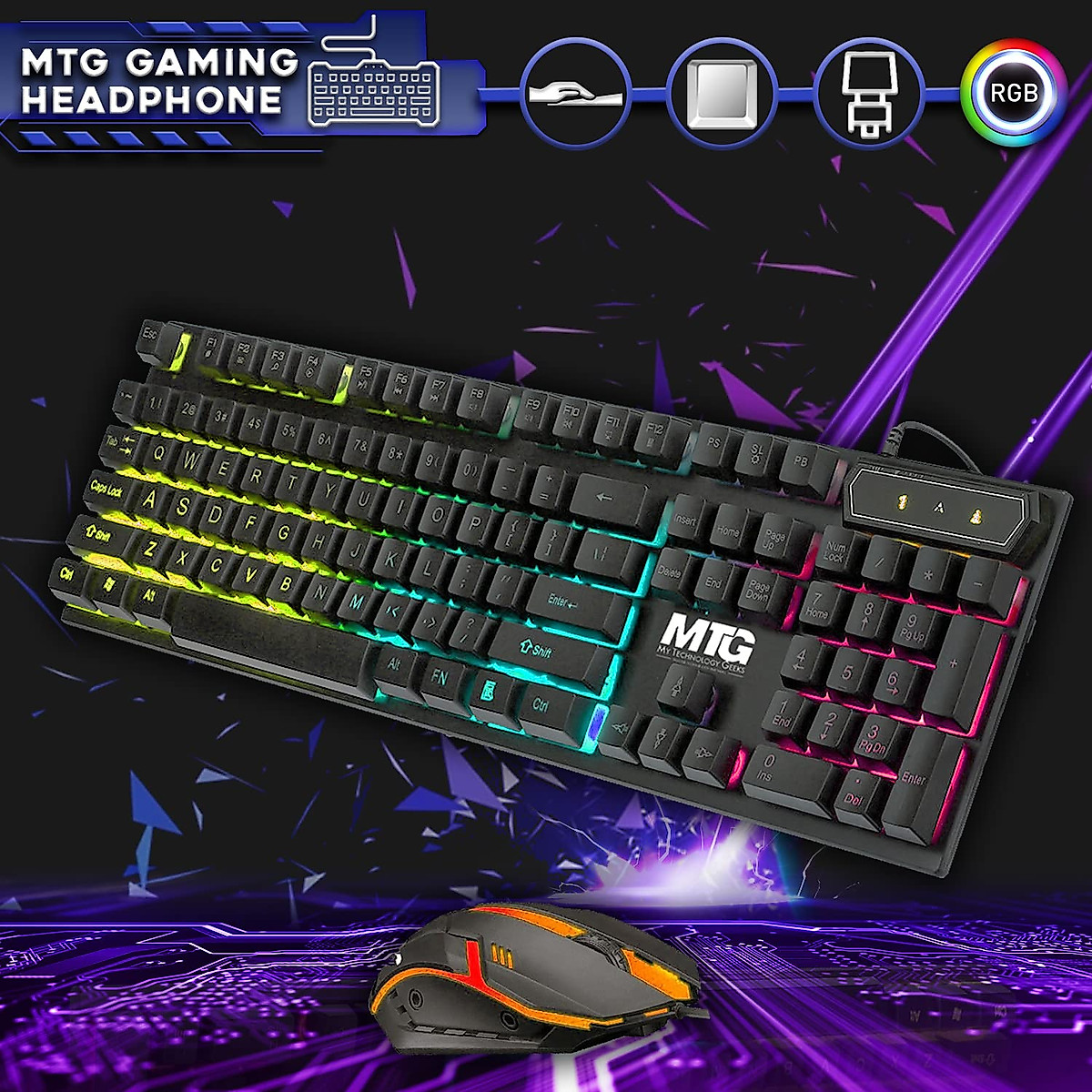 TechMagnet Gaming Desktop PC, Intel i5 6th Gen, Zeus Pro 6, GT 1030, 32GB RAM ARGB, 256GB SSD + 1TB HDD 27 Inch 165hz Gaming Monitor, RGB Front Panel 385 Patterns, RGB Kit, Win 10 Pro (Renewed)