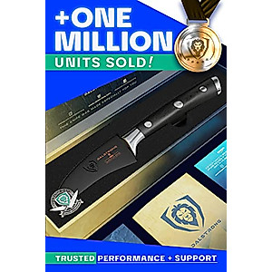 Dalstrong Tourne Peeling Paring Knife - 2.75" - Gladiator Series Elite - Forged German High-Carbon Steel - Sheath Included - NSF Certified