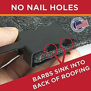 Grip Clip Roof Clips - Clip Hooks for Installing Heat Tape & De-Icing Cable - Prevents Unnecessary Damage to Roofing - Simple Nail-Free Outdoor Cable Clips (.325-25 Pack)