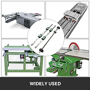 BestEquip Linear Guide Rail 2Pcs HGR20-1500mm Linear Slide Rail with 1Pcs RM1605-1500mm Ballscrew with BF12/BK12 Kit Linear Slide Rail Guide Rail Square for DIY CNC Routers Lathes Mills