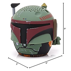 Bitty Boomers Star Wars: Book of Boba Fett - Boba Fett Mini Bluetooth Speaker, Olive Green, 2.3 inches
