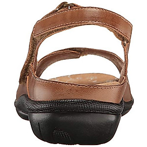 Drew Women's Tide Hook and Loop Sandal,Cognac Leather,US 11 WW